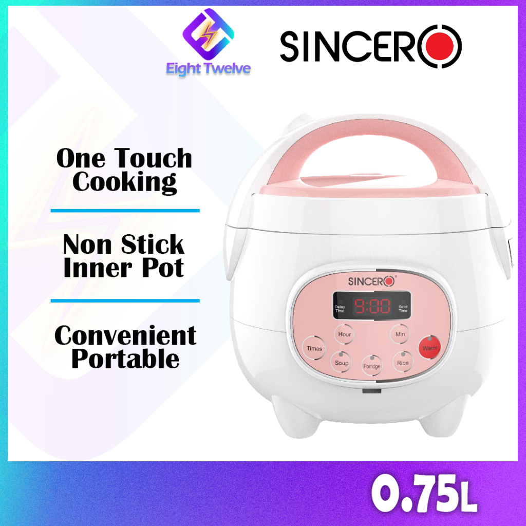 Sincero 0.75L Mini Rice Cooker | Shopee Malaysia