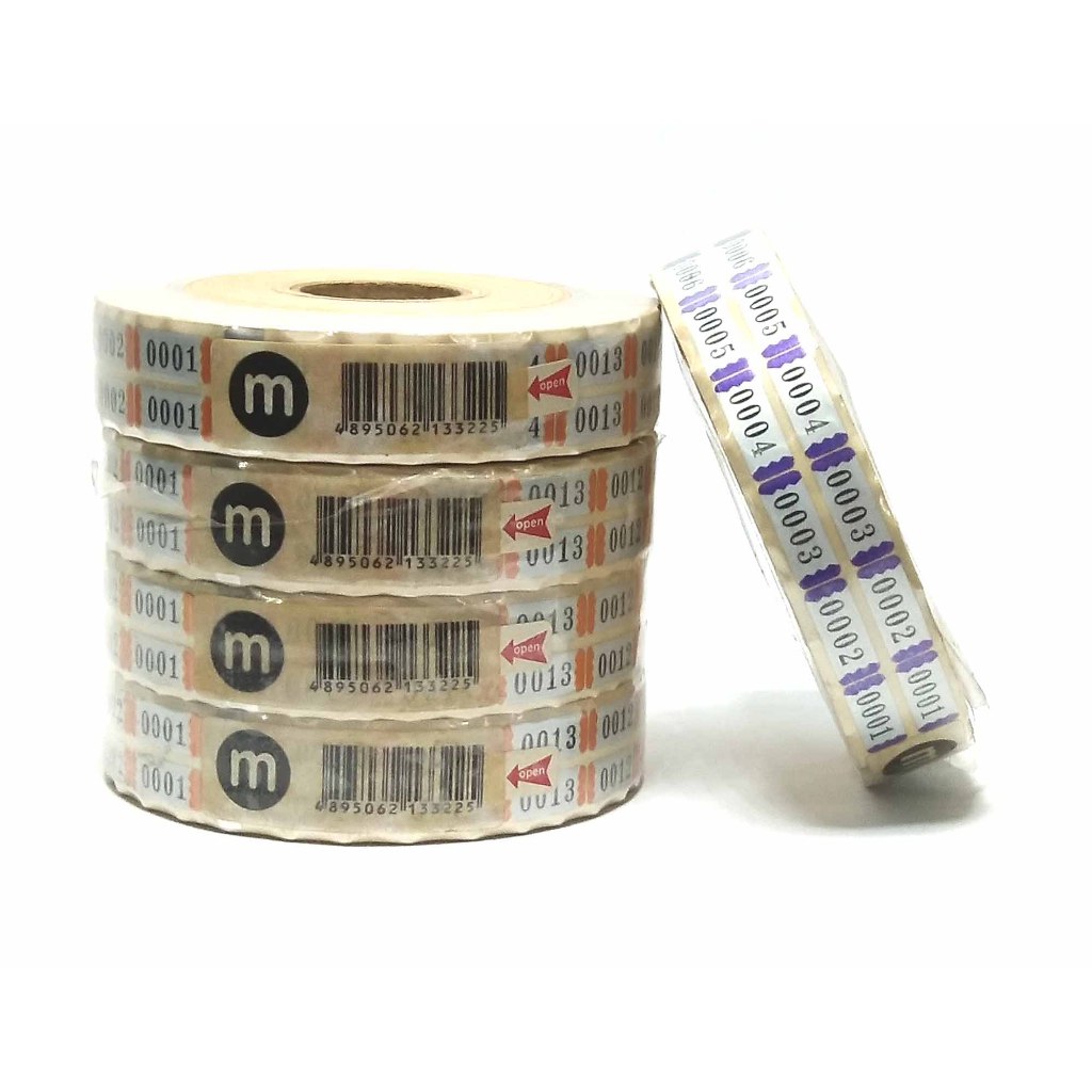Twin Check Labels Numbering Sticker Roll for film processing and ...