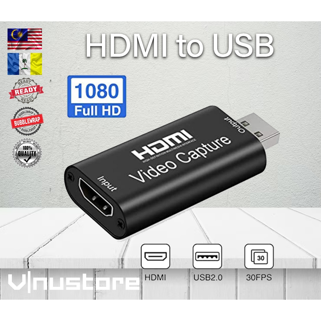 HDMI to USB Video Capture | Camera to Computer | Live Stream 1080P ...