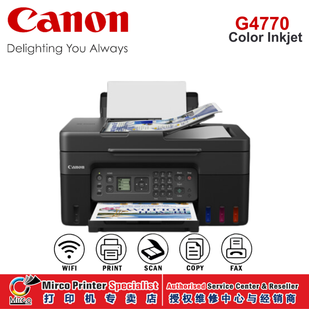 Canon G4770 Color Inkjet Printer | Shopee Malaysia
