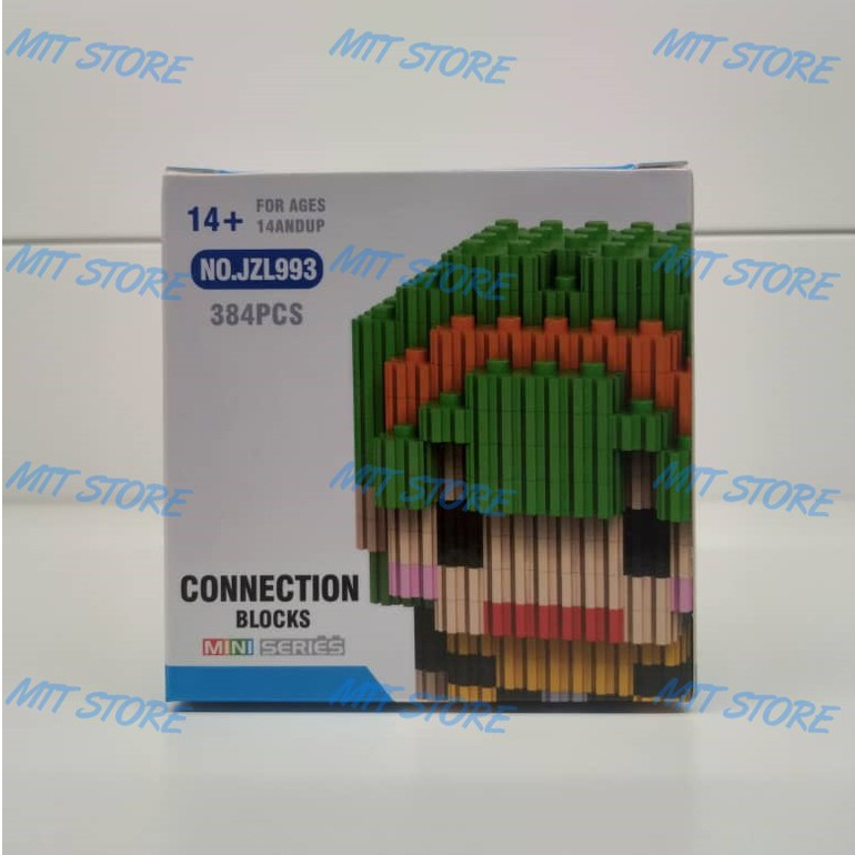 JZL CONNECTION BLOCK DRAGON BALL CHARACTERS-GOKU,BULMA (JZL992,JZL993 ...