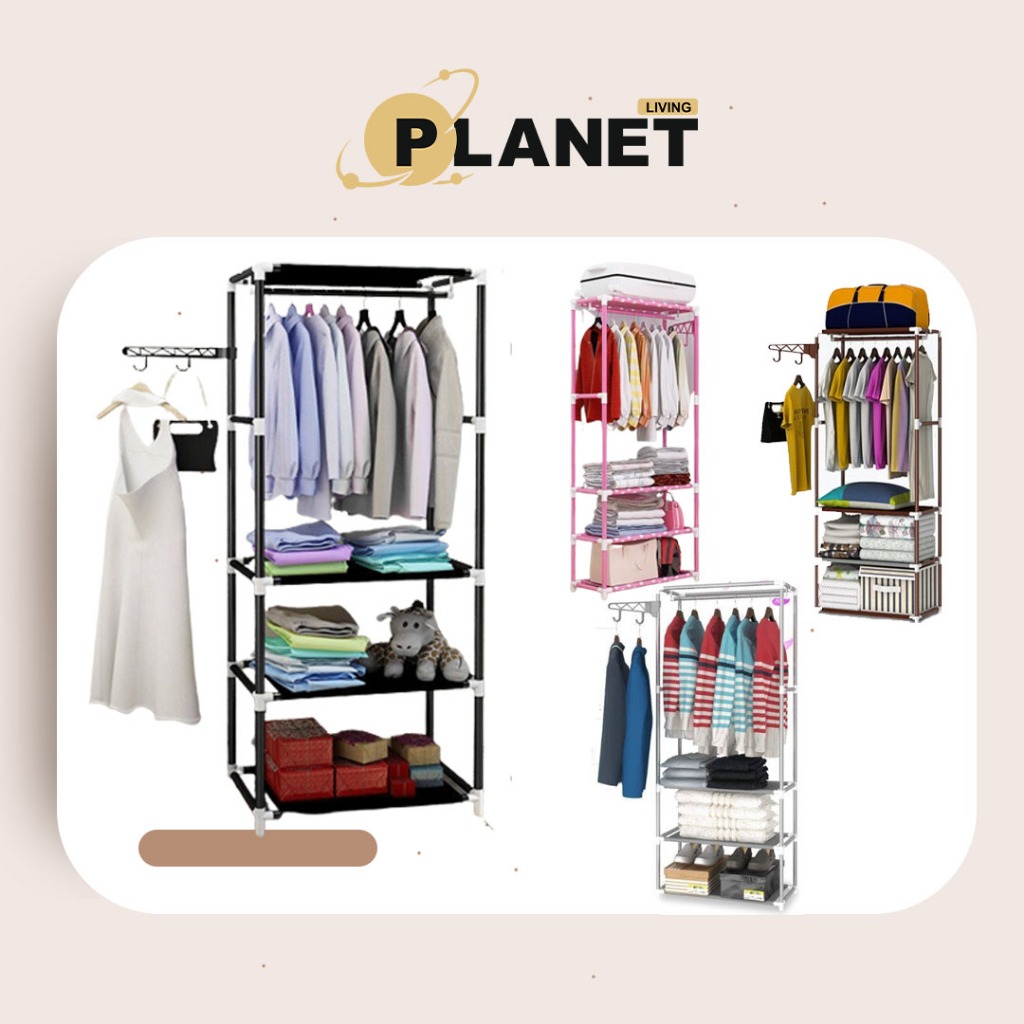 Living Planet Korean Clothes Rack Multifunctional Rack Simple Clothing ...