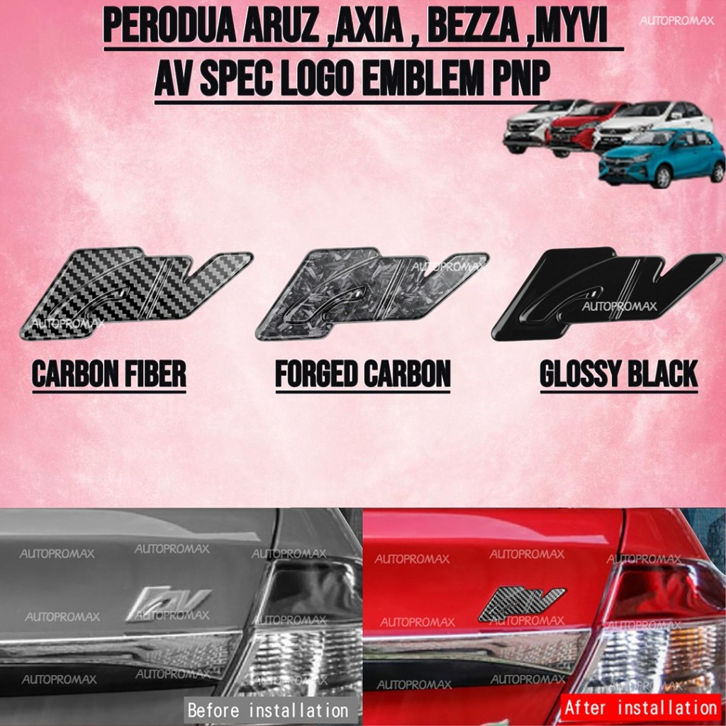 AUTOPROMAX PERODUA ALZA,ARUZ,AXIA,BEZZA,MYVI AV LOGO WORD EMBLEM ...