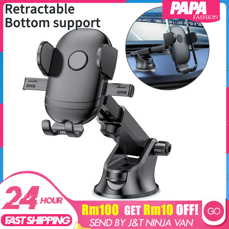 Phone Holder Car Dashboard Windscreen 360 Rotatable Handphone Holder ...