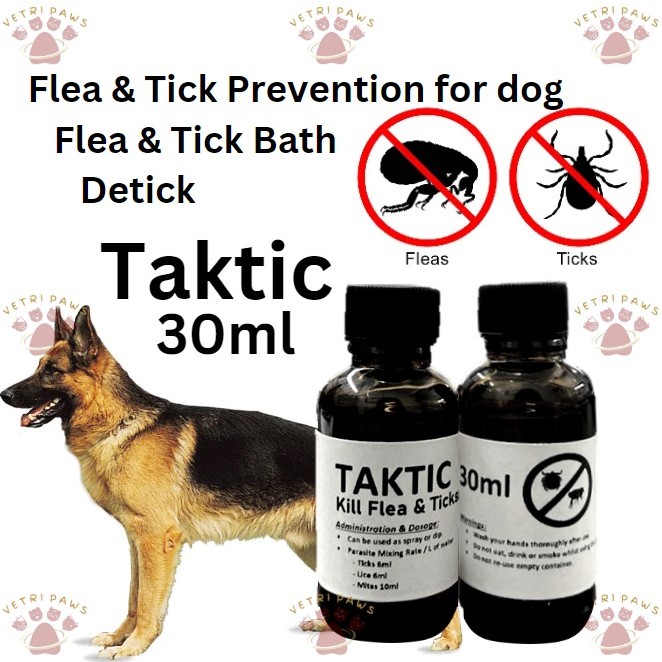 Taktic / Flea & Tick Bath / Flea & Tick Prevention for dog -30ml ...
