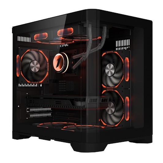 1st Player MV5-TP Micro-ATX MATX Tempered Glass Transparent Gaming ...