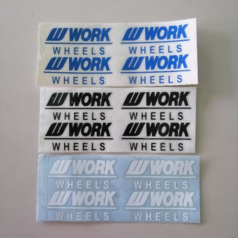 sticker rim WORK wheel | Shopee Malaysia