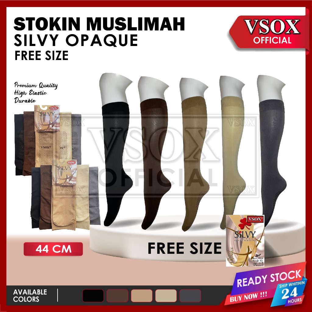 🔥READY STOCK🔥VSOX_Silvy Opaque Long Stokin Muslimah/Sarung Kaki Panjang ...