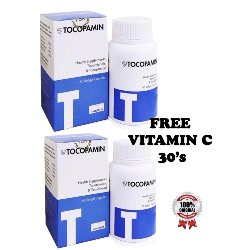 ANTIOXIDANT SUPPLEMENT TOCOPAMIN 60’s x2 + [FREE VITAMIN C 30’s ...