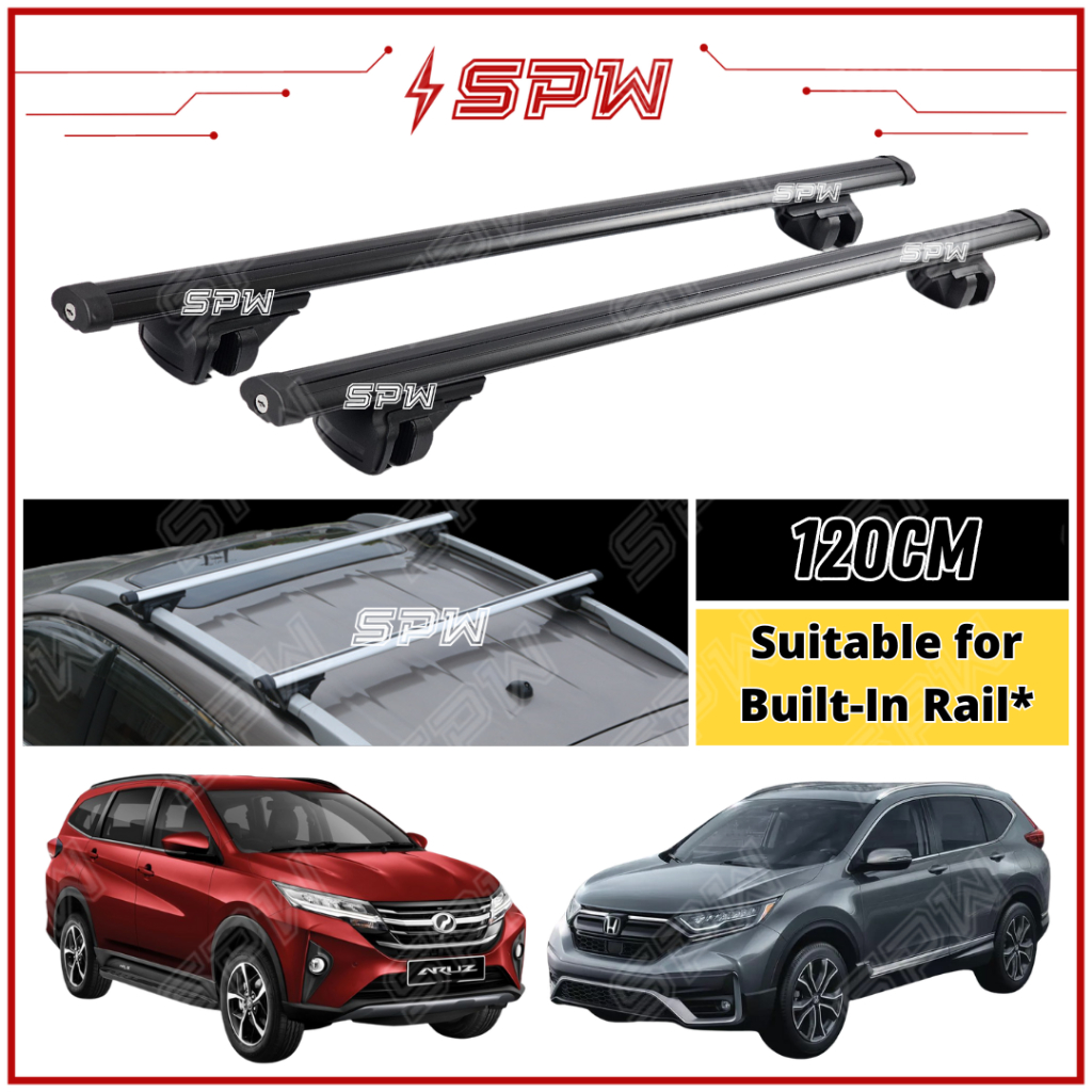 120cm Adjustable Universal (Open Rail) Cross Bar Roof Bar Roof Rack ...