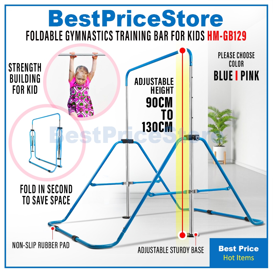 BPA Kids Gymnastic Bar Training Children Pull Up Station Bars ...