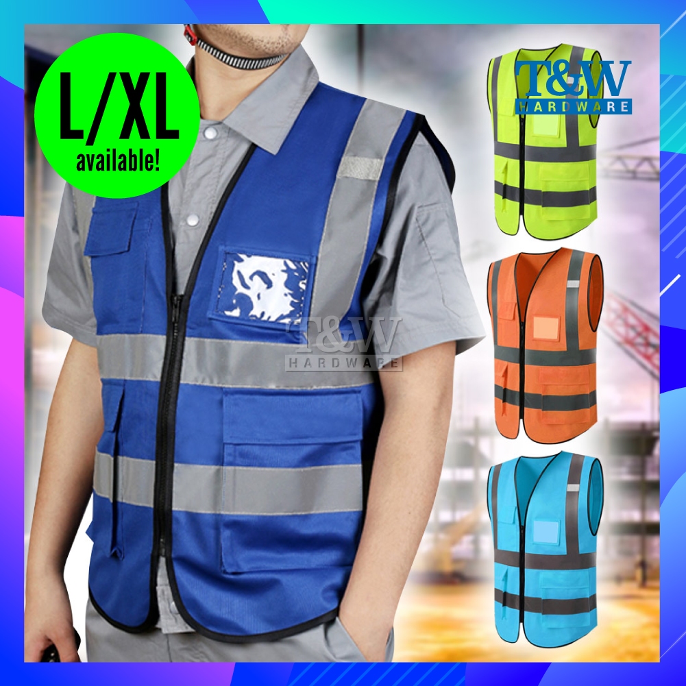 High Visibility Reflective Vest Safety Vest Jaket Reflektif Keselamatan ...