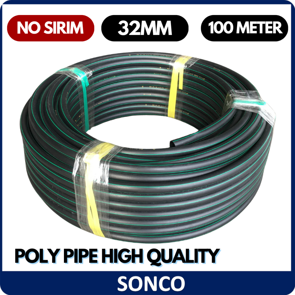 LDPE / HDPE Irrigation Tubing Poly Pipe 16mm x 300m (LDPE) / 20mm x ...