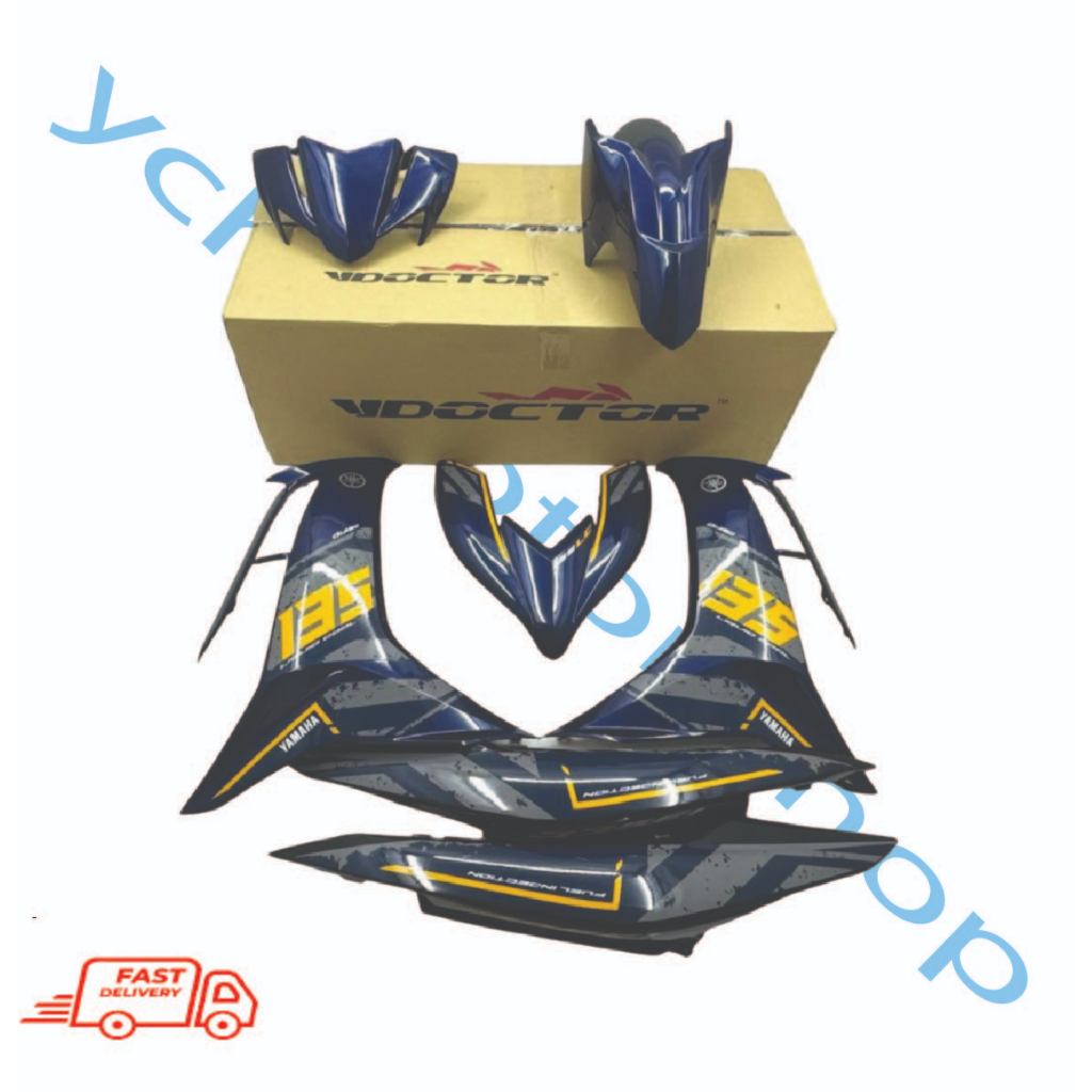 YAMAHA LC135 FI LC 135 FI 135LC FI V8 DOCTOR NEW DESIGN 2024 STD BLUE ...
