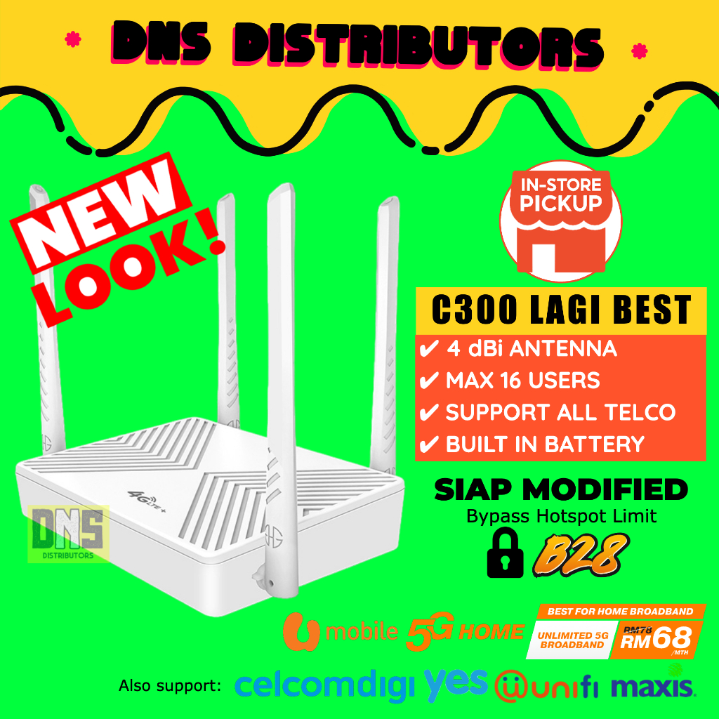 New C300 Modified Modem Unlimited Data Hotspot Wireless Router WiFi 4G ... New C300 Modified Modem Unlimited Data Hotspot Wireless Router WiFi 4G ...