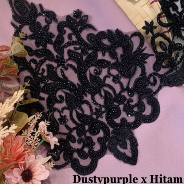 💔 BORDERLACE FULL BEADING READYSTOCK 💔 LACE FULL BEADS MURAH MEWAH ...