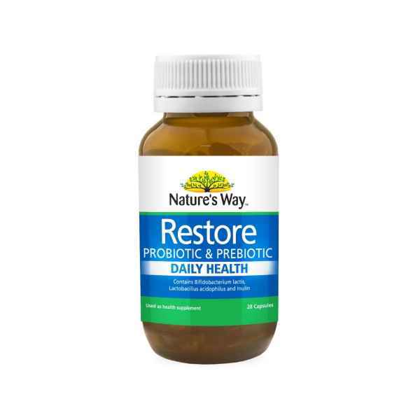 Nature's Way Restore Probiotic & Prebiotic Daily Health, 28's | Shopee ...