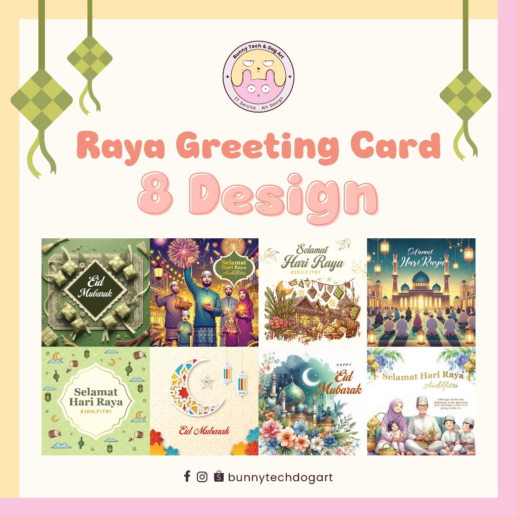 [READY STOCK] Raya Greeting Card | Shopee Malaysia