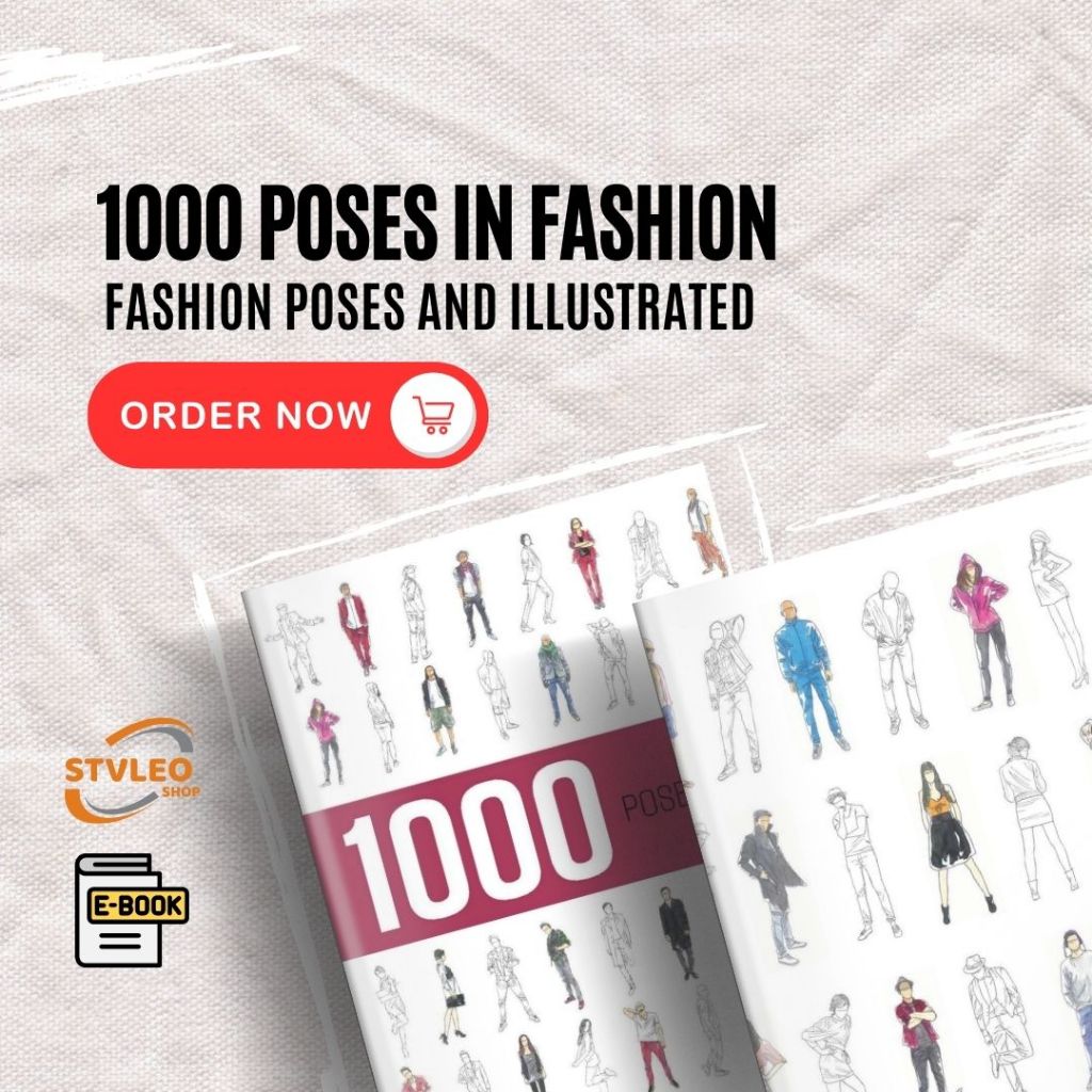 1000 Poses in Fashion: Fashion Poses and Illustrated Features | Shopee ...