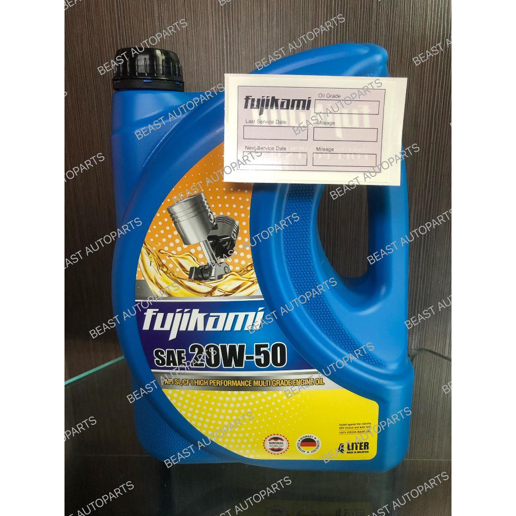 FUJIKAMI SAE20W-50 API SL/CF I HIGH PERFORMANCE MULTI GRADE MINYAK ...