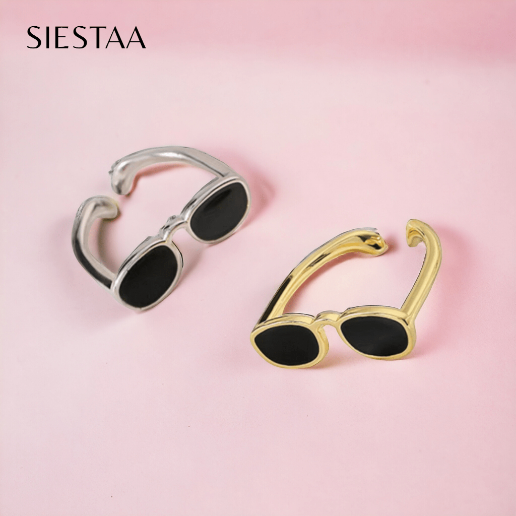 SIESTAA Adorable Cute Specs Design Adjustable Ring | Shopee Malaysia
