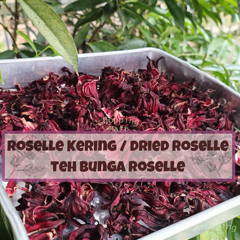 Bunga Roselle kering/ Roselle kering / Roselle / Teh Roselle / Roselle tea (50gram) | Shopee ...