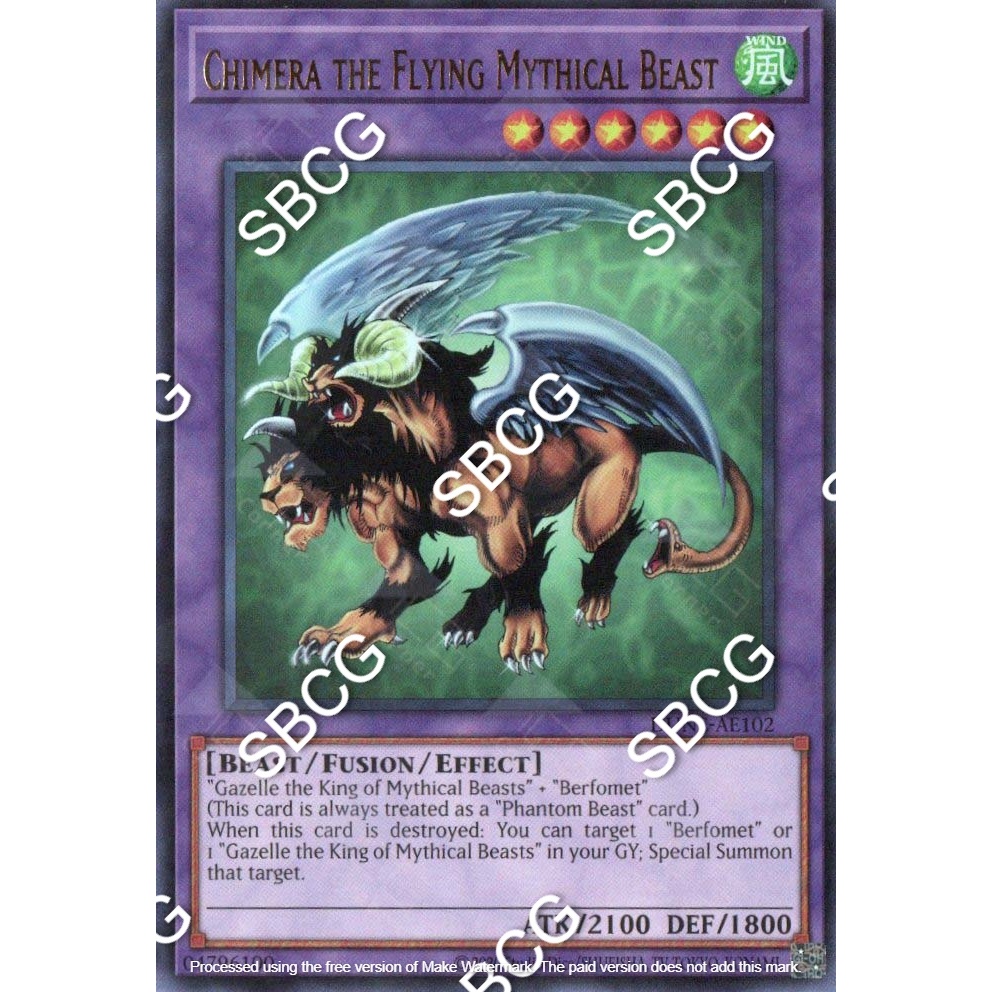 Duelist Nexus Asian-English "Chimera the Flying Mythical Beast" ( DUNE ...