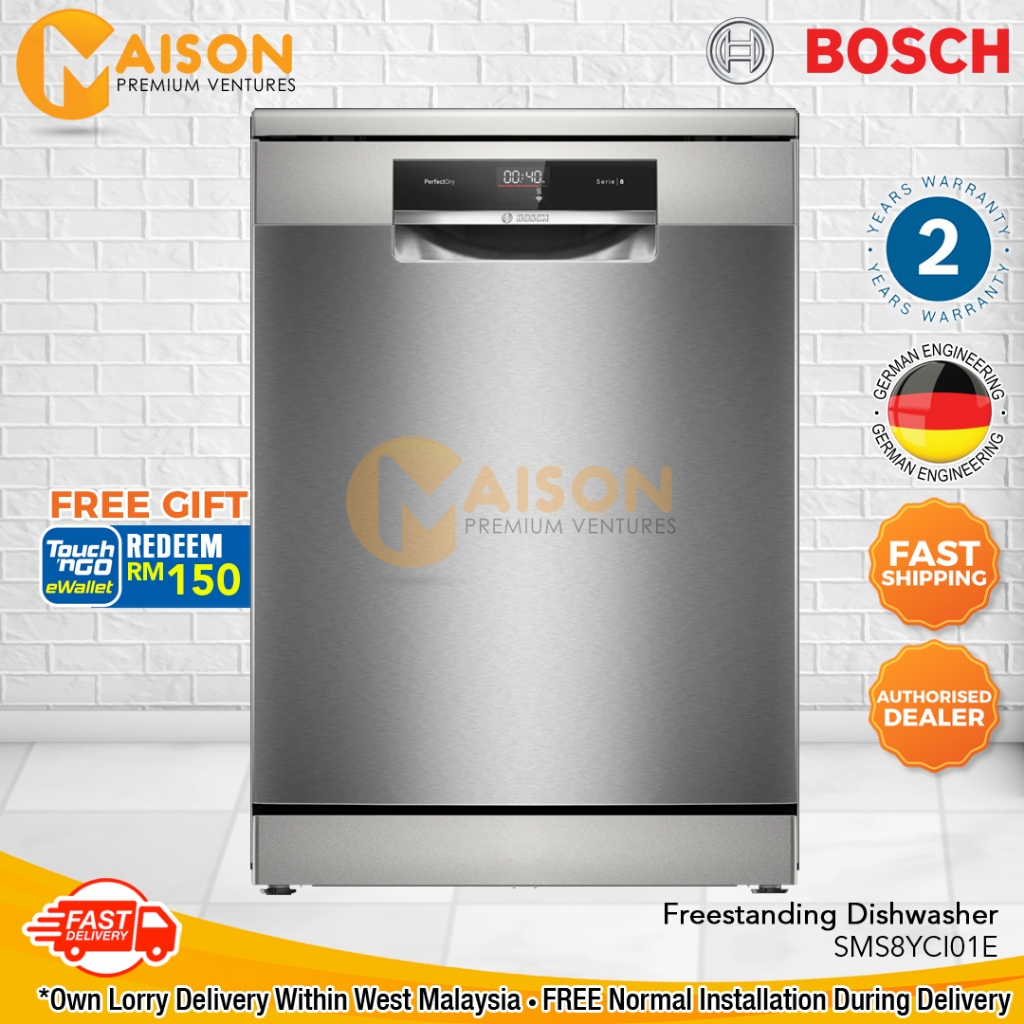 Bosch Series 8 Dishwasher SMS8YCI01E(Made in Europe) | Shopee Malaysia