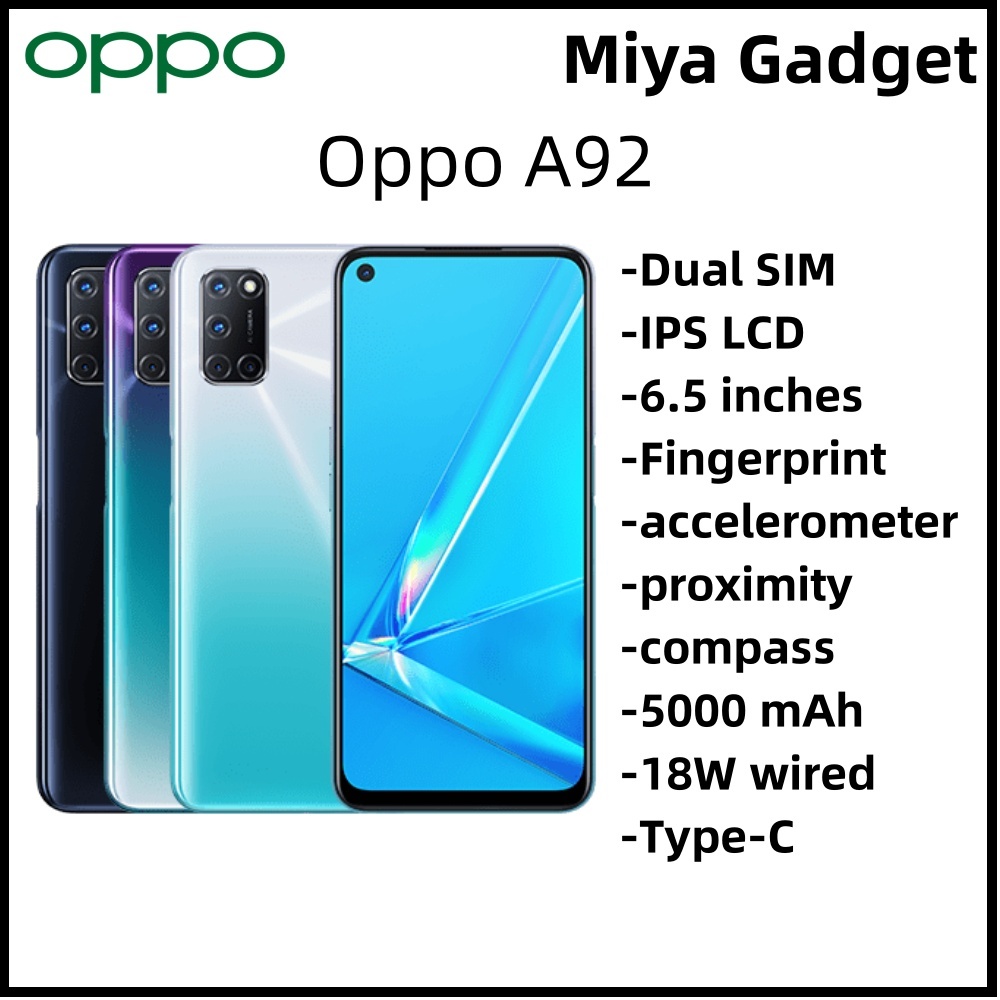 Oppo A92 (12GB RAM + 256GB ROM) 6.5 Inch LTE Smartphones With 1 Year ...