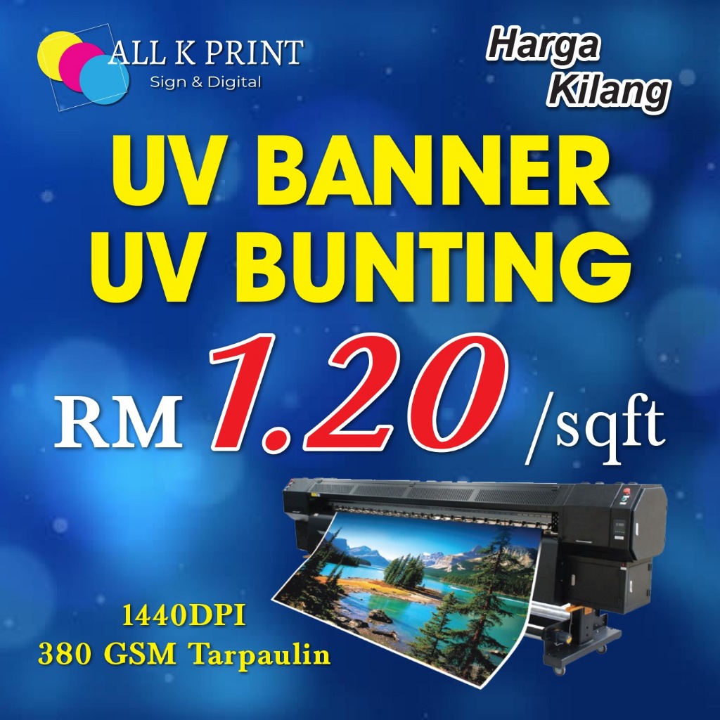 UV Banner / UV Bunting Printing Harga Kilang RM1.20/sq.ft | Shopee Malaysia