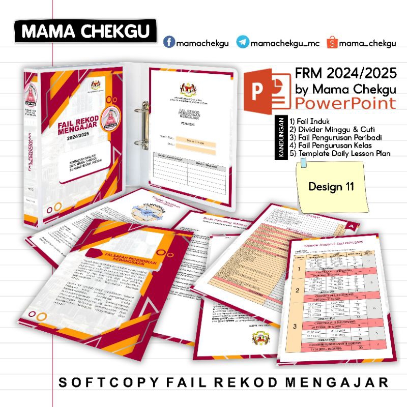 SOFTCOPY FAIL REKOD MENGAJAR (FRM) SESI 2024/2025 - EDITABLE POWERPOINT ...