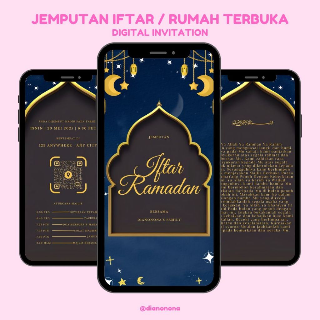 RPDC001 | KAD JEMPUTAN BERBUKA RAMADHAN OPEN HOUSE | Digital Invitation ...