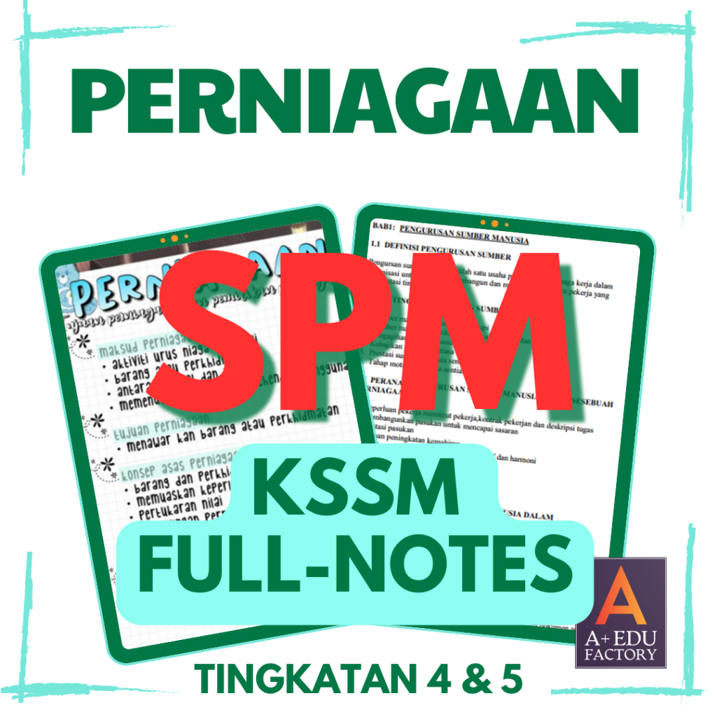 [📚PDF] NOTA LENGKAP PERNIAGAAN [SPM] KSSM A+ NOTES | Shopee Malaysia