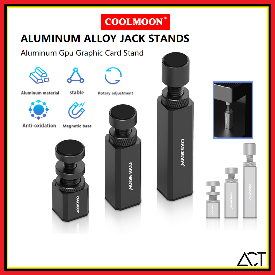 COOLMOON GH Aluminum GPU Holder Stand Graphics Card Stand Adjustable ...