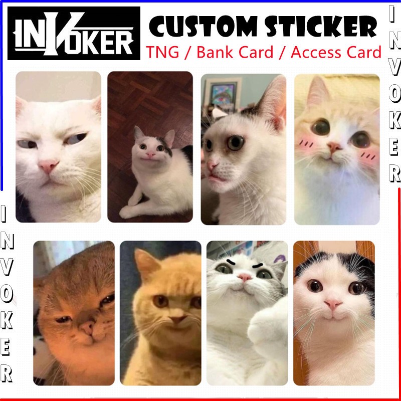 Prank Cat - Touch n Go Card Sticker Cover / TNG CARD Sticker / Bank ...