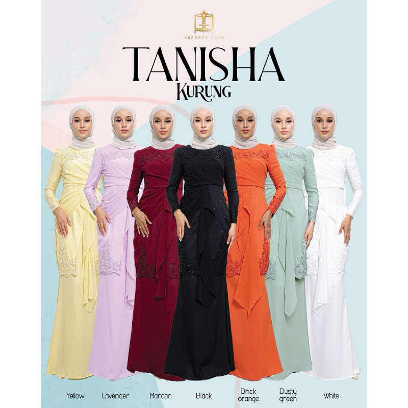 Kurung Tanisha By GEROBOK GAGA Crepe Series S-XL | Shopee Malaysia