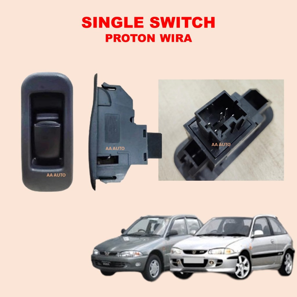 ORIGINAL Proton Wira Satia Auto down Parts Power Window Switch up down ...