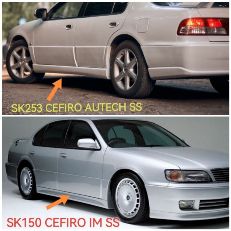 Nissan Cefiro A32 Side Skirt (SK150 IM , SK253 AUTECH) Fiberglass Material Without Paint ...