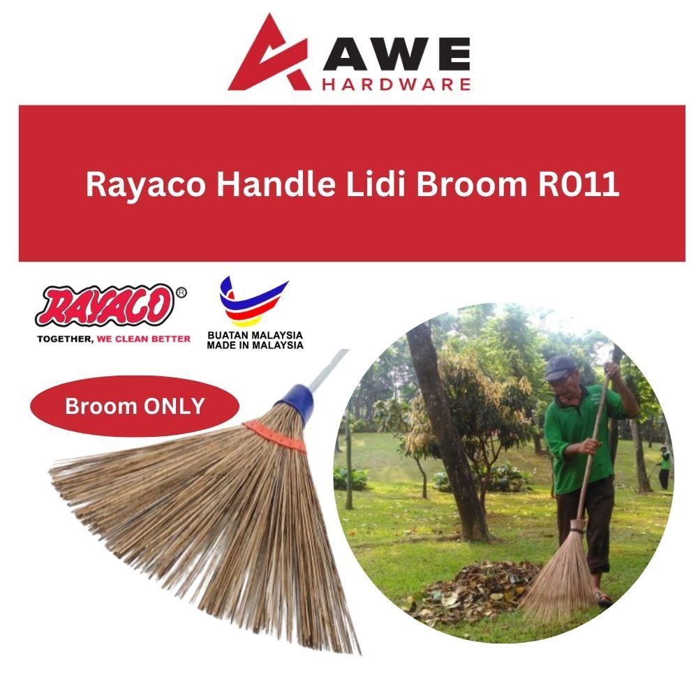 LB403-Rayaco Handle Lidi Broom R011 (RPG880) Penyapu Lidi Sabut Kelapa ...