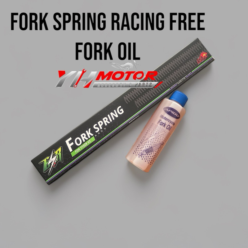 ESR FORK SPRING RACING FERR FORK OIL Y15/Rs150/Lc135/Ex5(free 1 fork ...