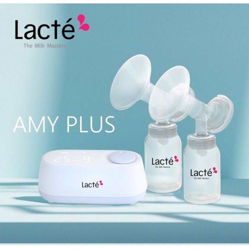 Lacte Amy Plus Double Electric Rechargeable Breast Pump Pam Susu ...