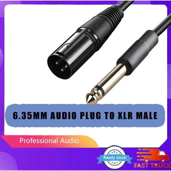 Premium Quality Microphone amplifier Extension Audio Cable (6.35mm ...