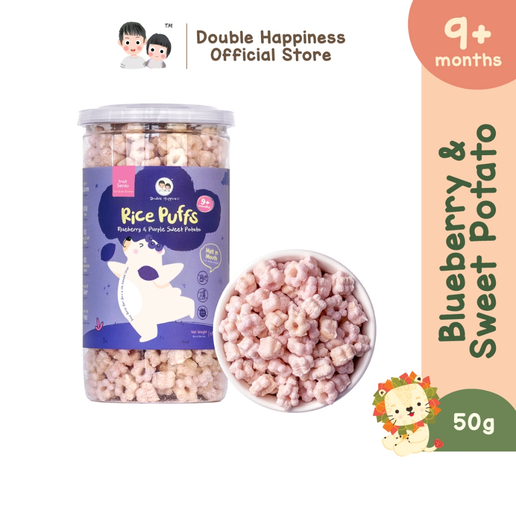 Double happiness rice puff for baby / baby puff / baby biscuit / 宝宝米饼 ...