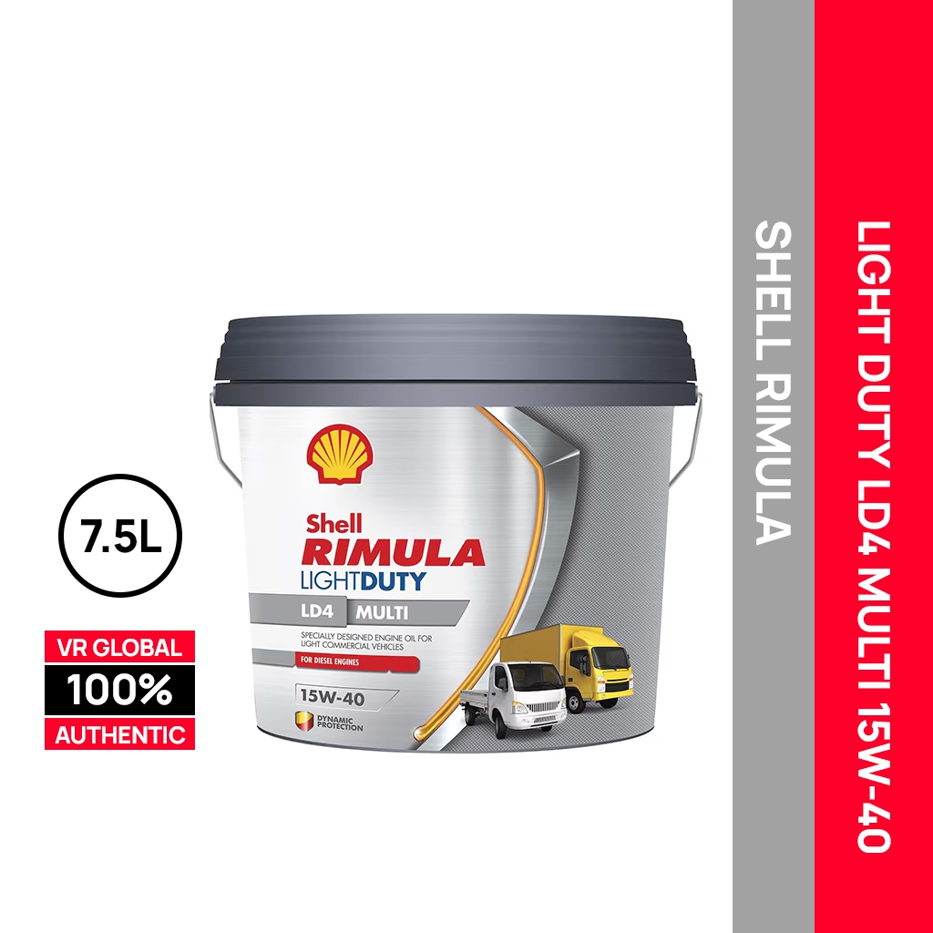 SHELL RIMULA LIGHT DUTY LD4 MULTI 15W-40 ENGINE OIL 7.5L | Shopee Malaysia