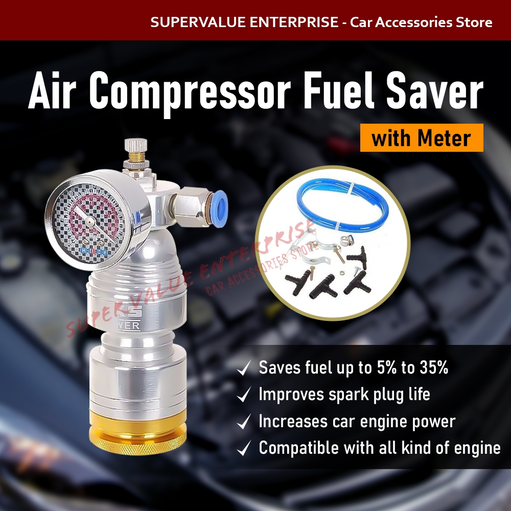 Power Micro Air Kompressor Air Compressor Fuel Saver with Meter ...