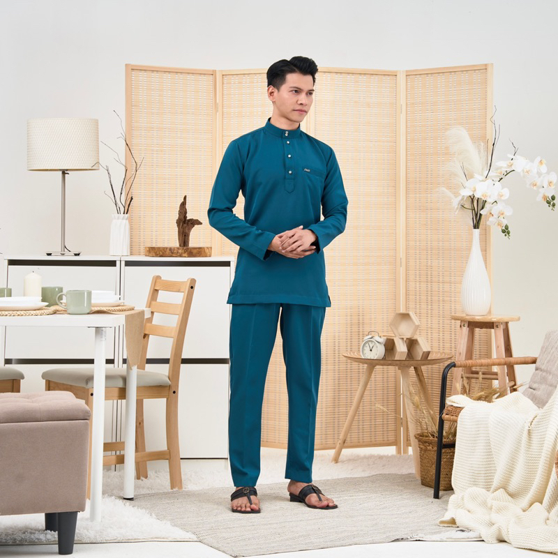 BAJU MELAYU SLIM FIT KEEK COLLECTION : Slytherin Green | Shopee Malaysia
