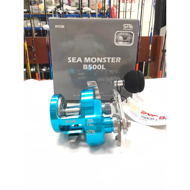RYOBI SEA MONSTER B500L JIGGING FISHING REEL | Shopee Malaysia