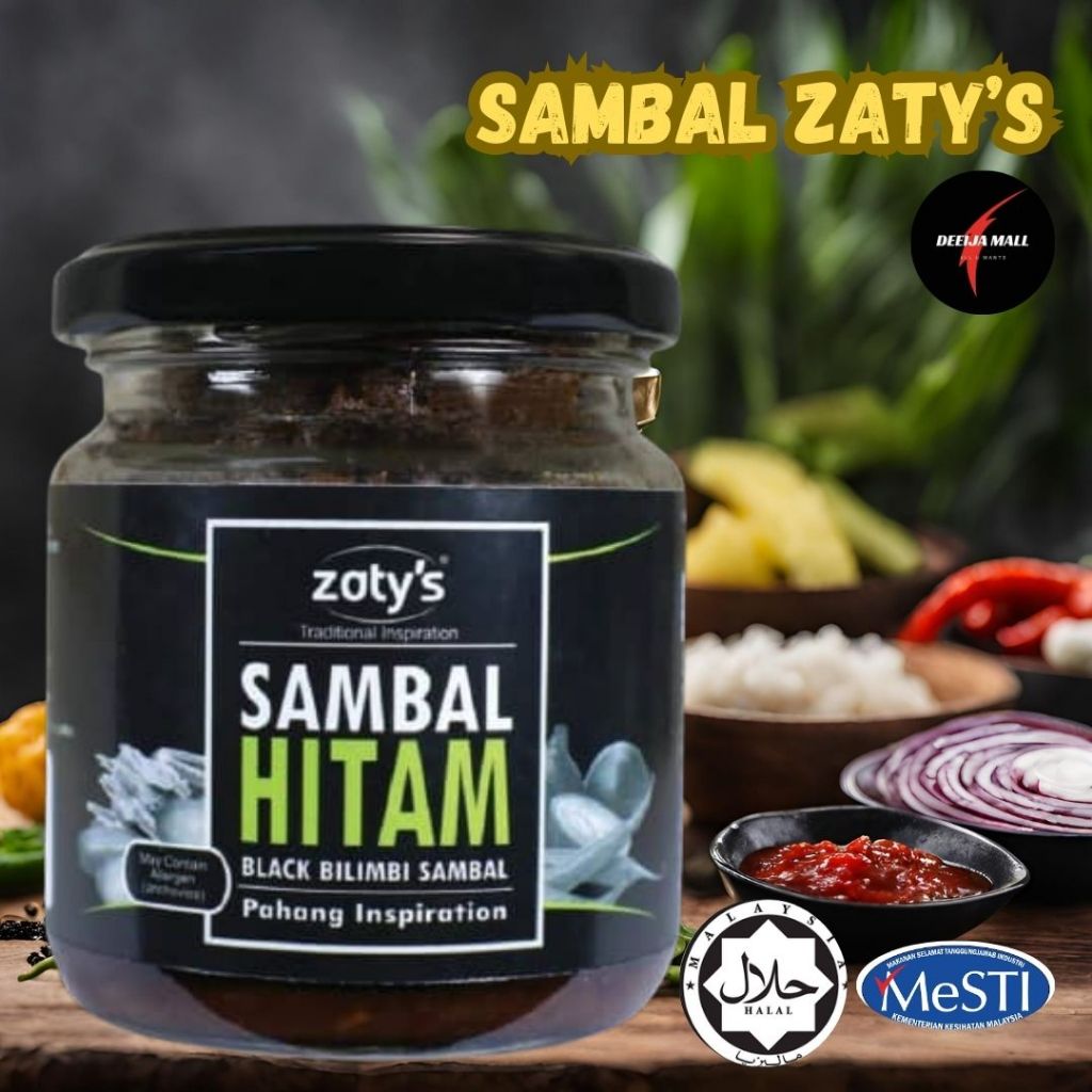 LELONG ‼️ SAMBAL HITAM BELIMBING ZATY'S ORIGINAL PAHANG (BOTOL) HALAL ...