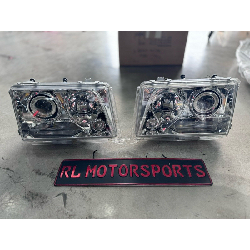 Mercedes Benz w124 EE front head lamp light headlamp headlight 1985 ...