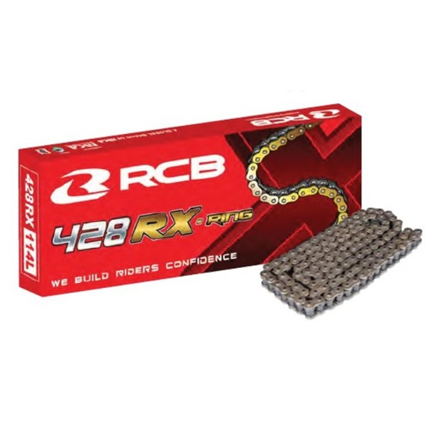 RCB MOTORCYCLE CHAIN RX SERIES 428/520 (X-RING) 124L / 132L | Shopee ...
